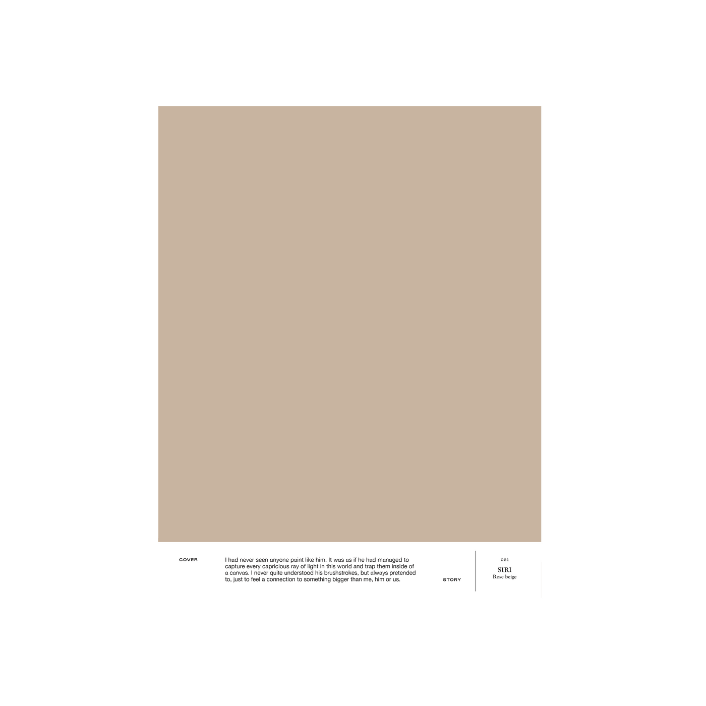 SIRI matte finish interior paint, rose-beige